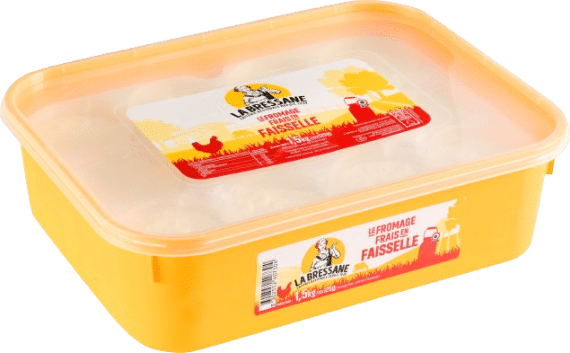 Fromage frais en faisselle 4,5% - La Bressane, votre Laiterie de Bresse ...