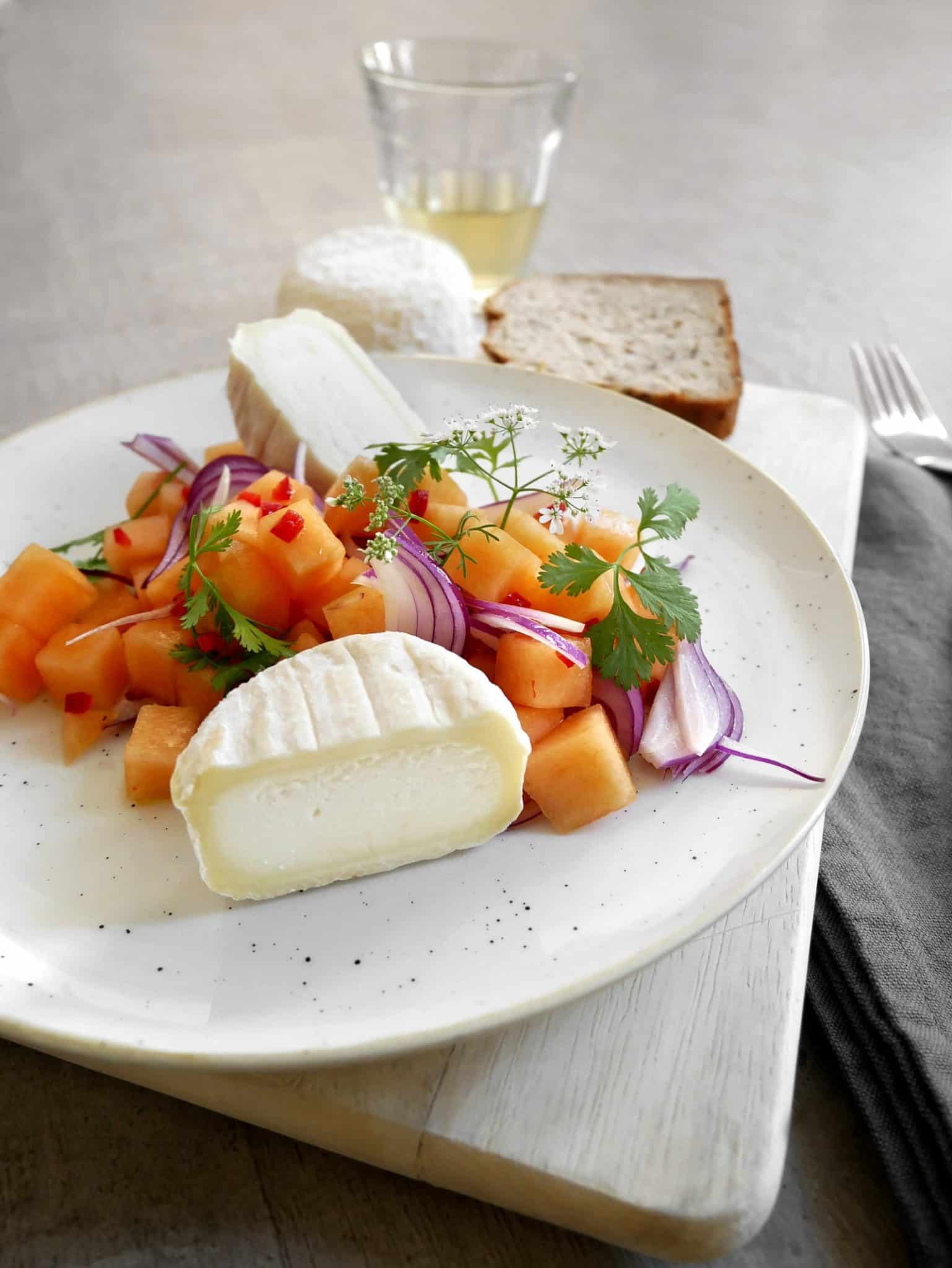 Goat's cheese and melon ceviche - Germain
